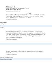 Intro To Computers Lesson Exam Docx Attempt Written Aug
