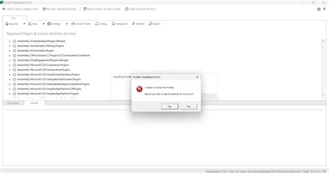 Resolving Error When Installing Plugin Profiler In Plugin Registration