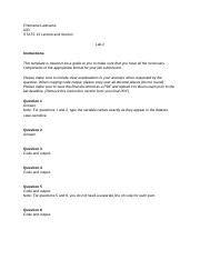 Lab 2 Submission Guidelines And Instructions Course Hero