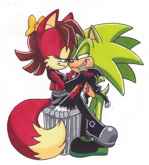 Scourge The Hedgehog And Amy Rose