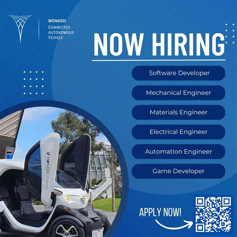 Monash Connected Autonomous Vehicle Mcav Has Started Recruitment This