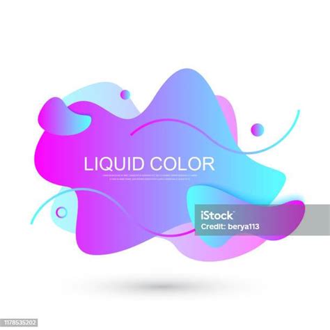 기하학적 선이있는 유체 Blob 모양의 현대적인 그래픽 디자인 요소 그라데이션 블루와 그린 빨간색과 보라색 기하학적 모양입니다 전단지 프리젠 테이션을위한 동적 색상의 액체