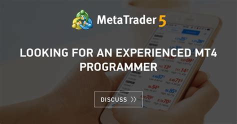 Looking For An Experienced Mt4 Programmer Free Expert Advisors Mql4