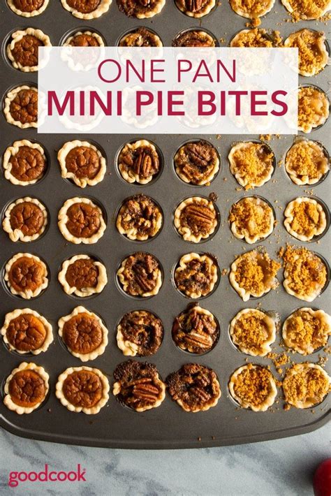 Goodcook Recipe Mini Pie Recipes Thanksgiving Desserts Easy