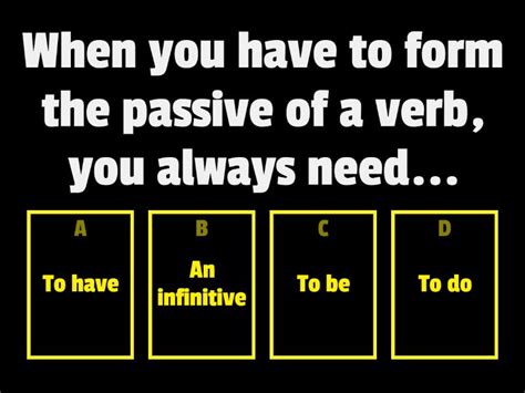 Passive Test 2º Bachillerato Quiz