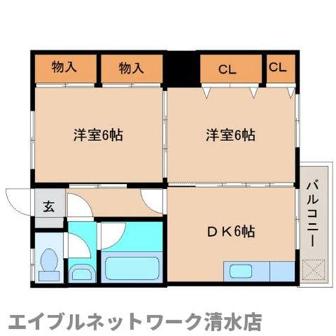 東海道本線（jr東海） 清水駅 地上3階建て 築29年 静岡県静岡市清水区永楽町 55万円／2dk 洋6 洋6 Dk60／453