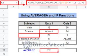 How To Average If Cell Is Not Blank In Google Sheets Ways