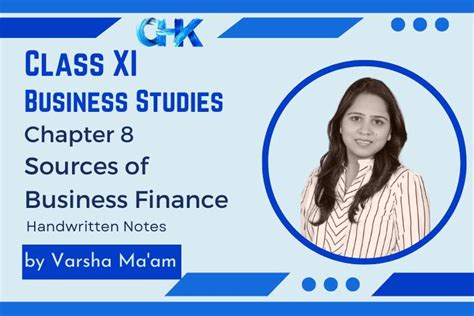 Cbse Class 11 Business Studies Chapter 8 Sources Of Business Finance