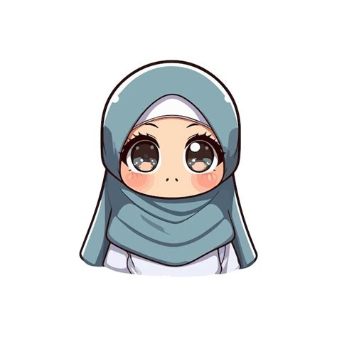 Premium Vector Chibi Hijab Ai Generated Image