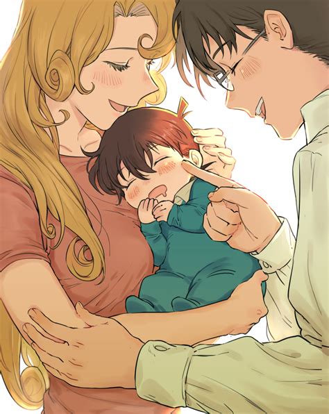 Kudou Shinichi Kudou Yukiko And Kudou Yuusaku Meitantei Conan