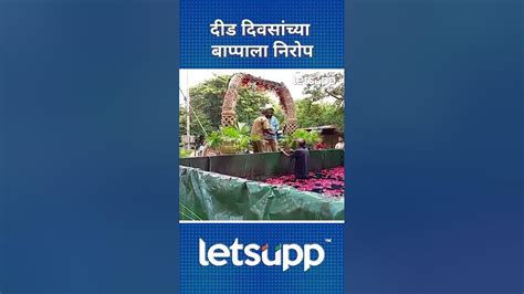 Ganpati Visarjan दीड दिवसांच्या बाप्पाला निरोप Letsupp Marathi
