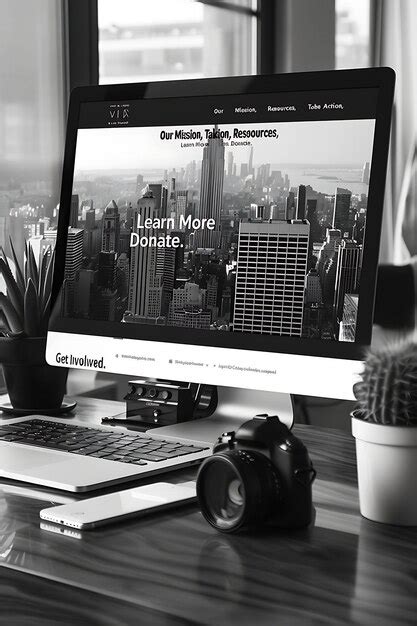 Premium Photo Minimal Layout Web With Typography Focus Effect Simple