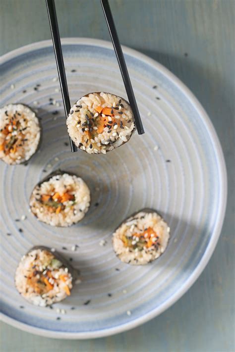 Vegetable Kimbap My Diverse Kitchen A Vegetarian Blog