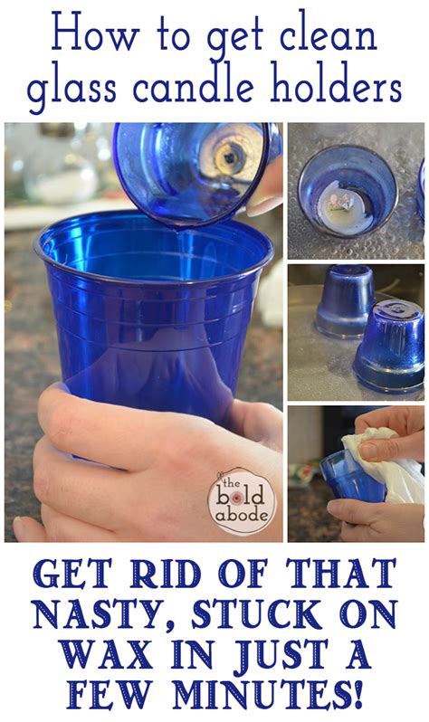 How To Clean Glass Candle Holders Or No More Icky Wax