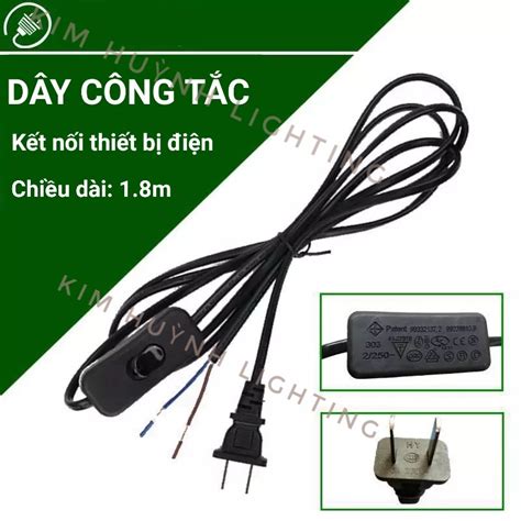 Dây Phích Cắm Có Công Tắc Dùng để Kết Nối đèn Led Thiết Bị điện 220v