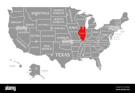 Illinois United States Map Dara Map