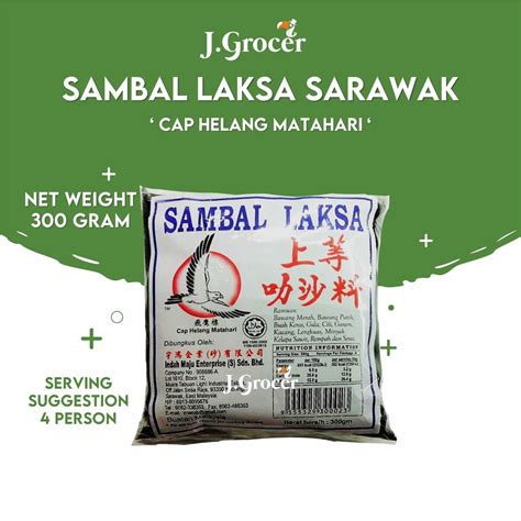 300g Cap Helang Matahari Sambal Laksa Paste Sarawak Shopee Malaysia