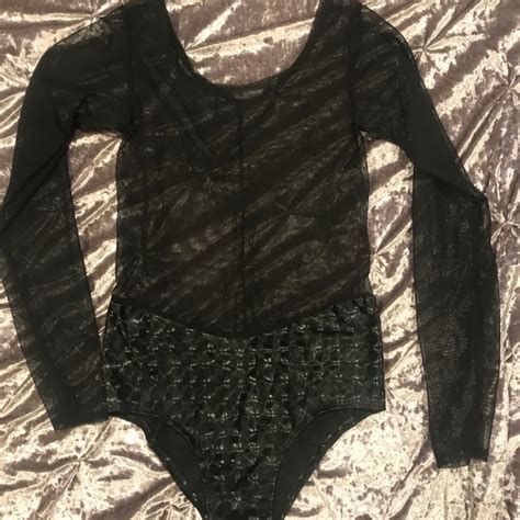 Iheartraves Tops Trippy Mesh Bodysuit Poshmark