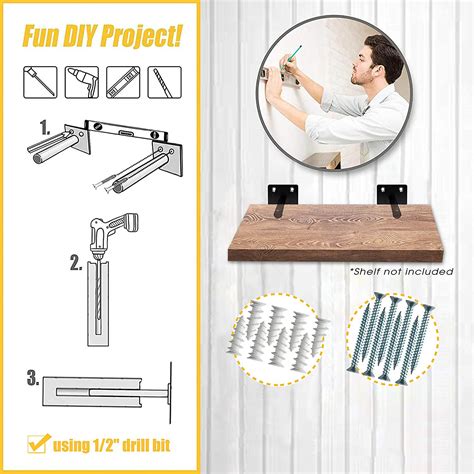 Shelf Brackets Hidden Wooden Shelf I Metal Solid Steel Brackets Wall Mounted Blinds Hidden