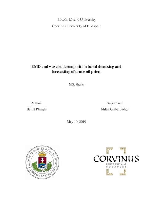 Pdf Emd And Wavelet Decomposition Based Denoising And Webcselte