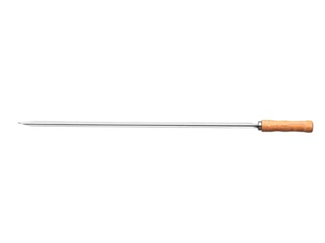 Espeto Para Churrasco Tramontina L Mina Em A O Inox E Cabo De Madeira Cm Hidronox