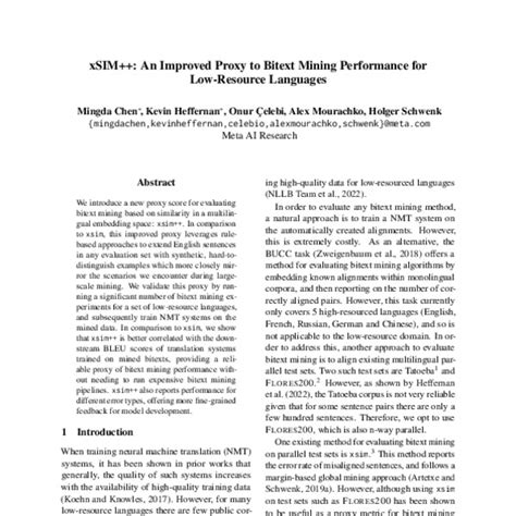Xsim An Improved Proxy To Bitext Mining Performance For Low Resource