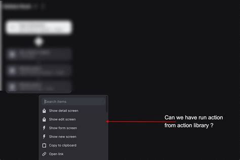Nested Action From Library Feature Requests Glide Community