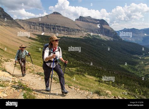 Denise And Joe Grabowski Hike The Piegan Pass Trail In Glacier National