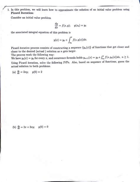 Solved 1 In This Problem We Will Learn How To Approximate