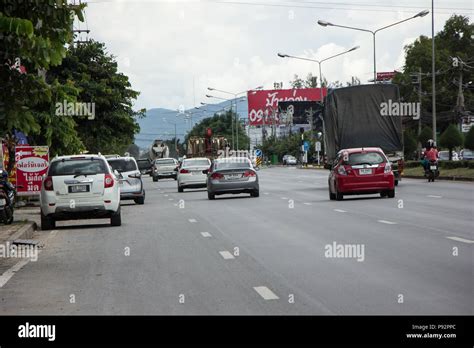 Chiangmai Thailand July 13 2018 Car And Traffic On City Highway
