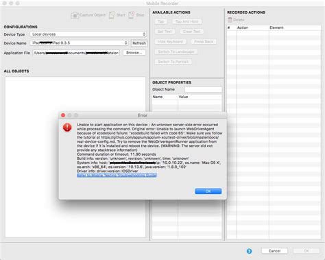 Ios And Android Setup On Macos Build Failed When Trying To Set Up Webdriveragent Project