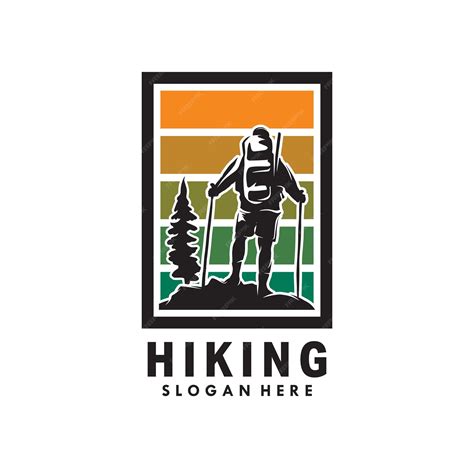 Premium Vector Hiking Club Vector Logo Design Template