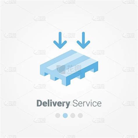 托盘矢量蓝色图标概念