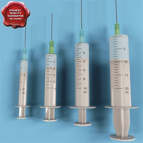 Syringes Modelled 3d Model