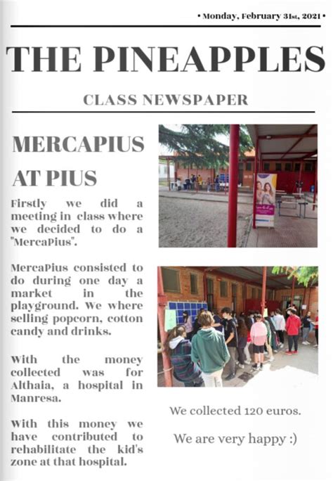 Class Newspaper Ins Pius Font I Quer
