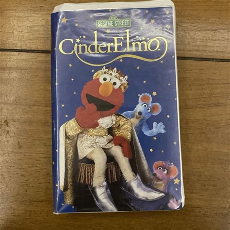 Sesame Street Cinderelmo Vhs Tape Elmo World Musical Pbs Cinderella Movie 4 24 Picclick Ca
