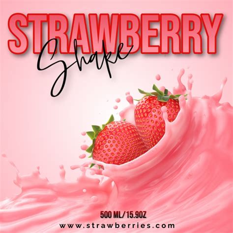 Copy Of Strawberry Shake Postermywall