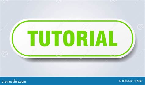 Tutorial Sticker Stock Vector Illustration Of Tutorial 158775721