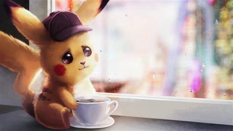 Pikachu In The Rain Pokemon Anime