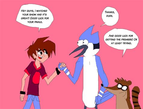 Rep Meets Mordecai And Rigby From Regular Show By Wearethegradbos On