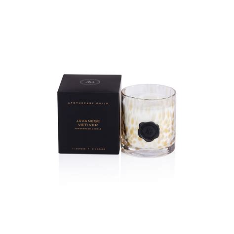 Ag Opal Glass Javanese Vetiver Candle In T Box Emmies