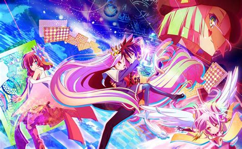 No Game No Life Hd Wallpaper Stephanie Dola Jibril Sora Shiro Tet