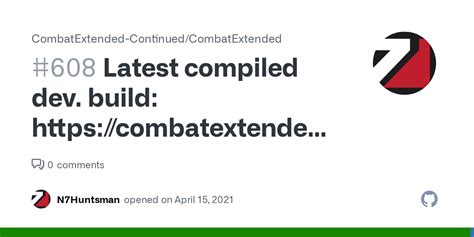Latest Compiled Dev Build Combatextendedlp Combatextended Latestzip