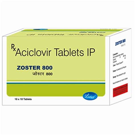 Zoster 800 Acyclovir Tab At ₹ 211strip Acyclovir Tablets In New