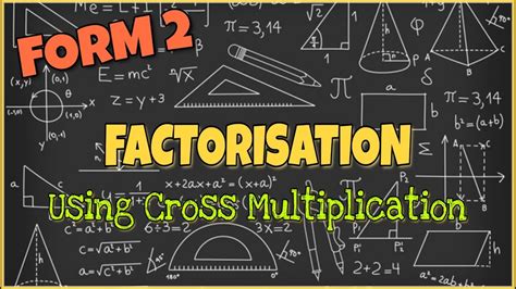 Factorise Using Cross Multiplication With Subtitle Youtube