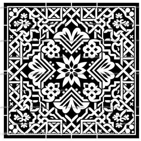 Moroccan Tile Pattern Svg Bundle Etsy