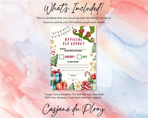 Editable Elf Official Certificate Letter From The Elf Desk At The North Pole Christmas Santa