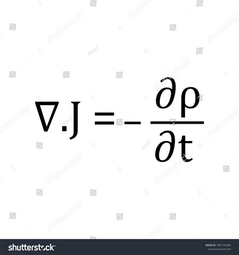 Divergence Current Density Continuity Equation Stock Vector Royalty Free 1881145009 Shutterstock