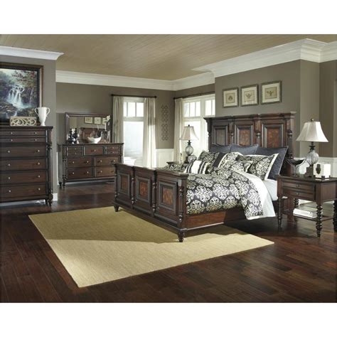 B668 158 Ck Ashley Furniture California King Mansion Panel Bed