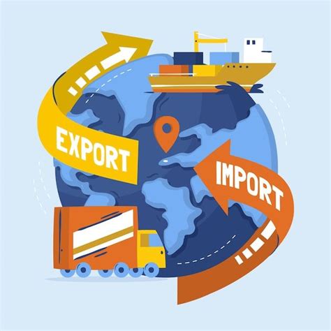 Free Vector Import And Export Infographic Hand Drawn Artofit